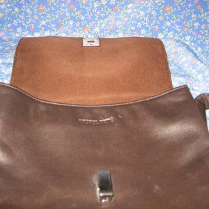 Michel Rene | Bags | Vintage Michel Rene Brown Leather Shoulder Bag ...